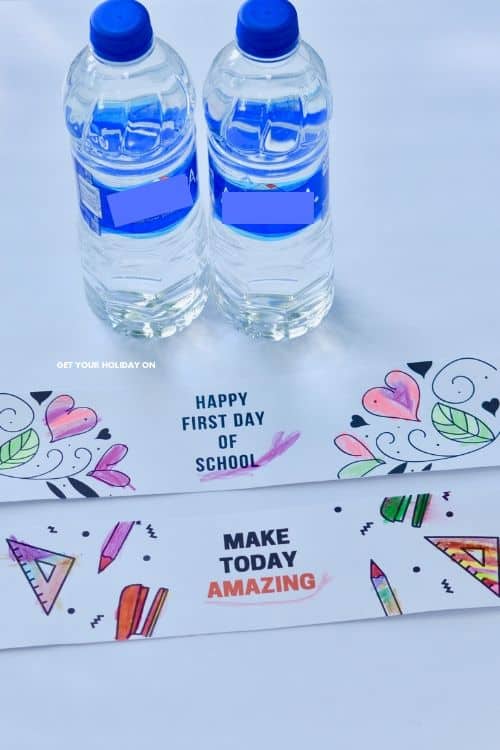 Free School Water Bottle Printable - Get Your Holiday On