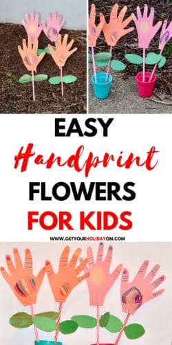 The Best Handprint Flower Craft for Kids | Get Your Holiday On