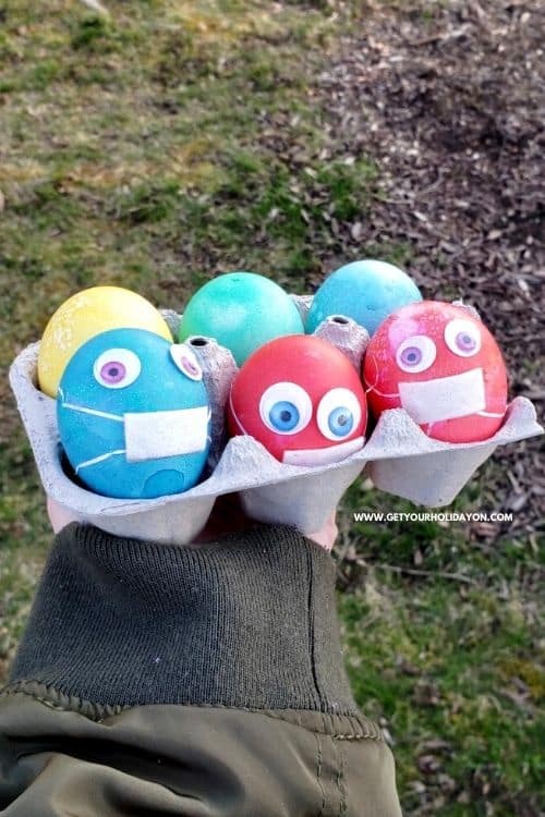 Easter Eggs with Masks - April 2020 | Get Your Holiday On