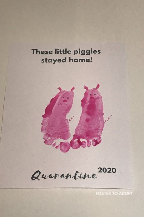 Little Piggy Footprint Craft idea for Kids | Get Your Holiday On