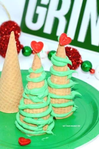 Sugar Cone Christmas Trees | Get Your Holiday On