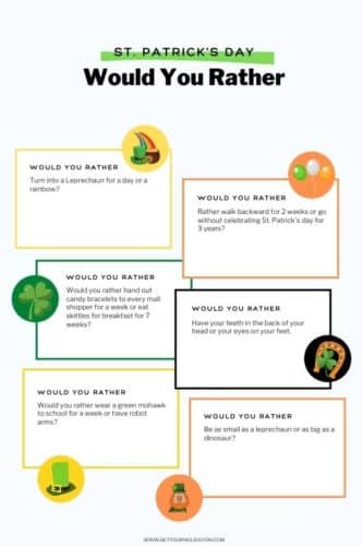 Would You Rather St. Patrick's Day | Get Your Holiday On