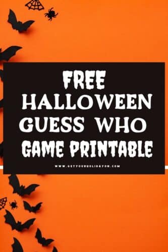 Halloween Guess Who Game Printable | Get Your Holiday Party On