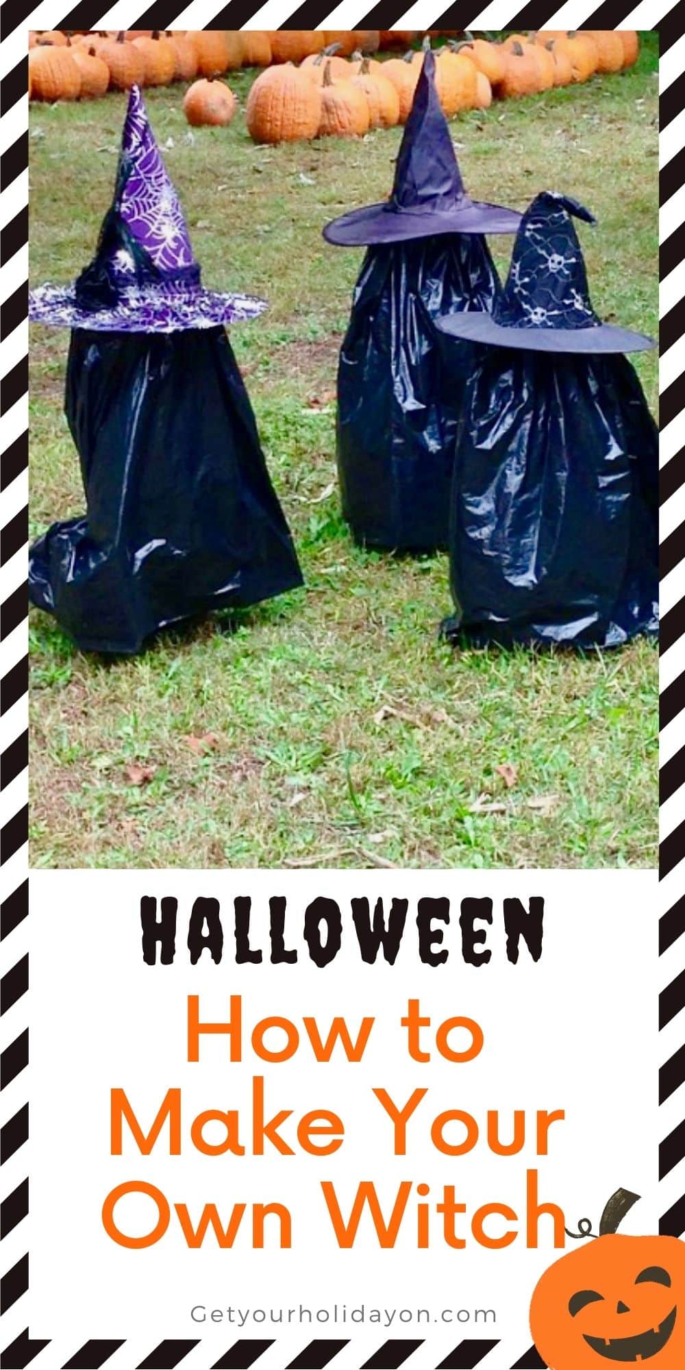 How to Make a Witch for the Front Yard | Get Your Holiday On