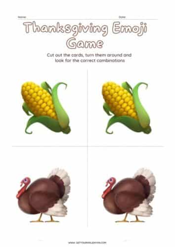 Thanksgiving Emoji Game | Get Your Holiday On