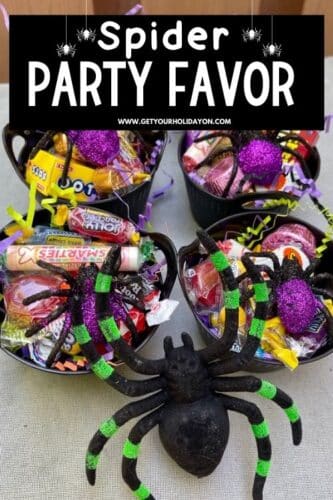 Spider Party Favor | Get Your Holiday On