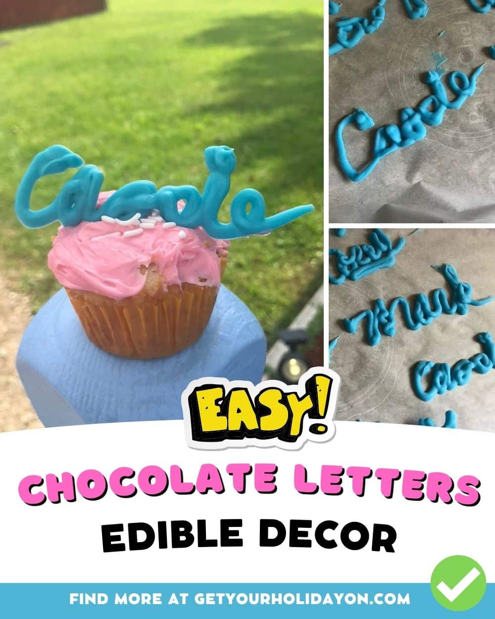 Chocolate Letters: A Unique and Creative Cupcake Decorating Idea - Get ...
