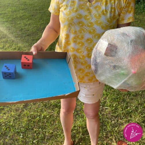 Plastic Wrap Ball Game for Kids or Adults | Get Your Holiday On