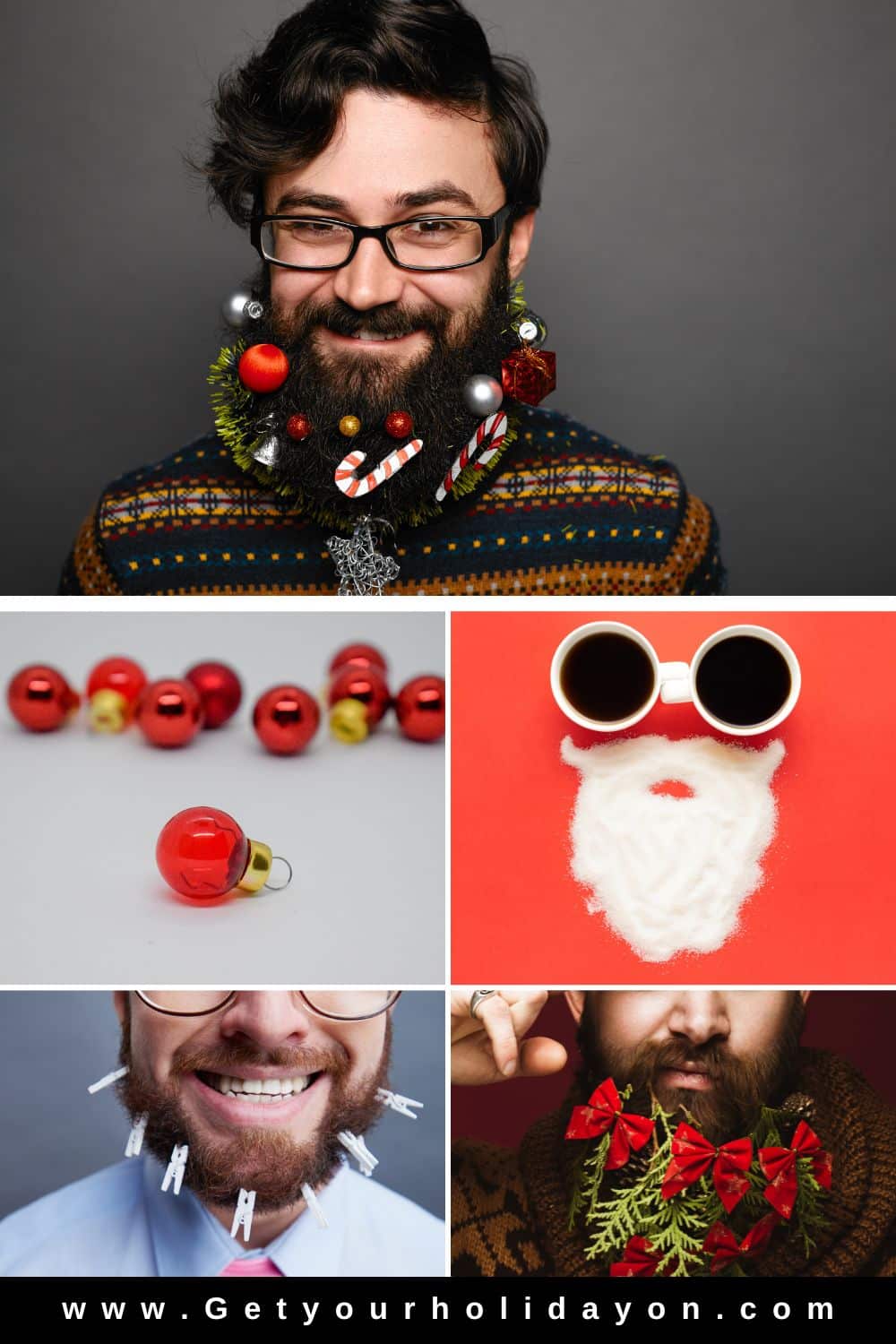 Beard Ornaments: Festive Facial Hair Bling | Get Your Holiday On